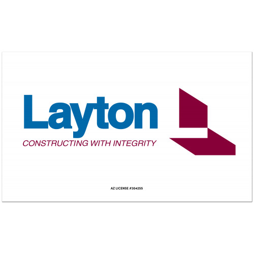 Layton Logo, Fence Sign (60"x36" banner)